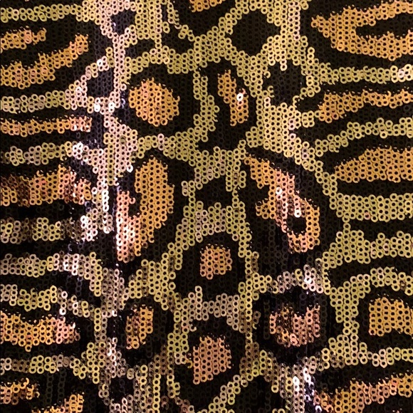 Topshop | Dresses | Nwt Topshop Sequin Leopard Dressnye | Poshmark